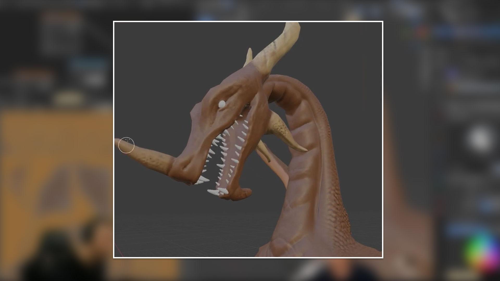 Blender 3D Sculpting: Model A Dragon From Scratch! | GameDev.tv