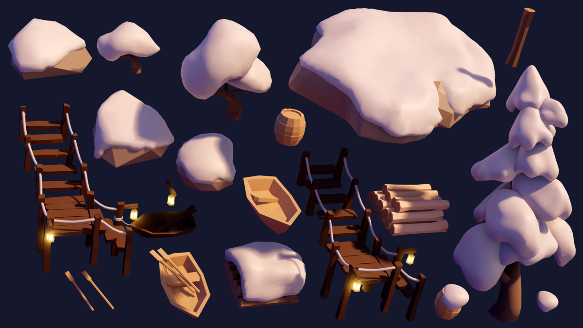 Frosted Falls: Winter Wonderland Asset Pack | GameDev.tv
