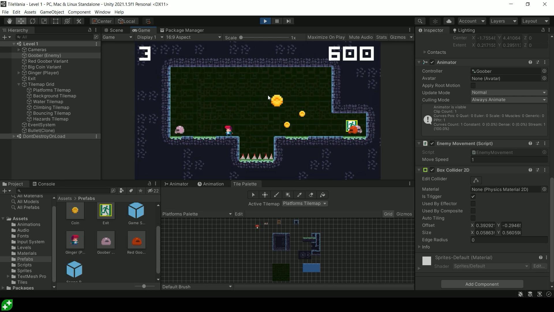 Complete Unity 2D Developer: Create Your Own 2D Games Using Unity C# | GameDev.tv