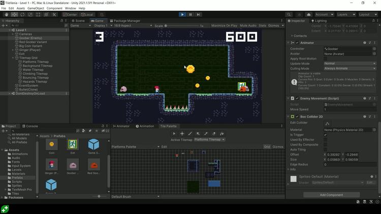 Complete Unity 2D Developer: Create Your Own 2D Games Using Unity C# | GameDev.tv