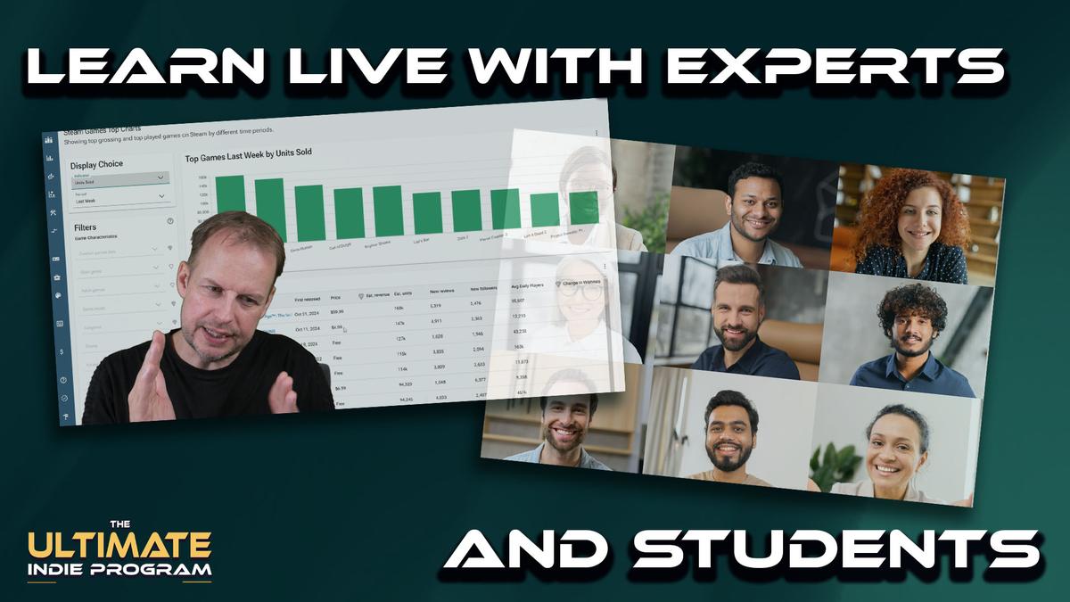 Ultimate Indie - A 6-Week Live Blueprint to Indie Game Success | GameDev.tv