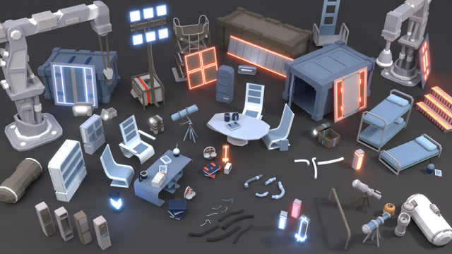 Sci-Fi Megapack - 8 Asset Pack Bundle | GameDev.tv